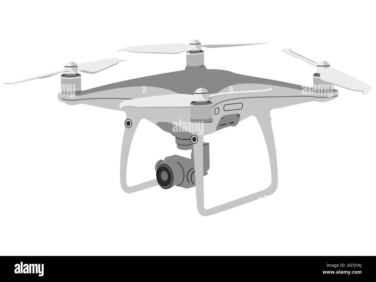Drone isolated on a white background Stock Photo - Alamy