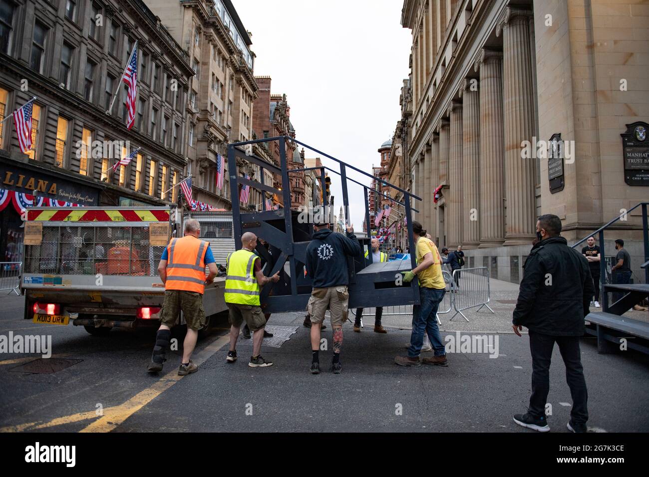 Glasgow, Scotland, UK. 14th July, 2021. PICTURED: Day 2 of filming of ...