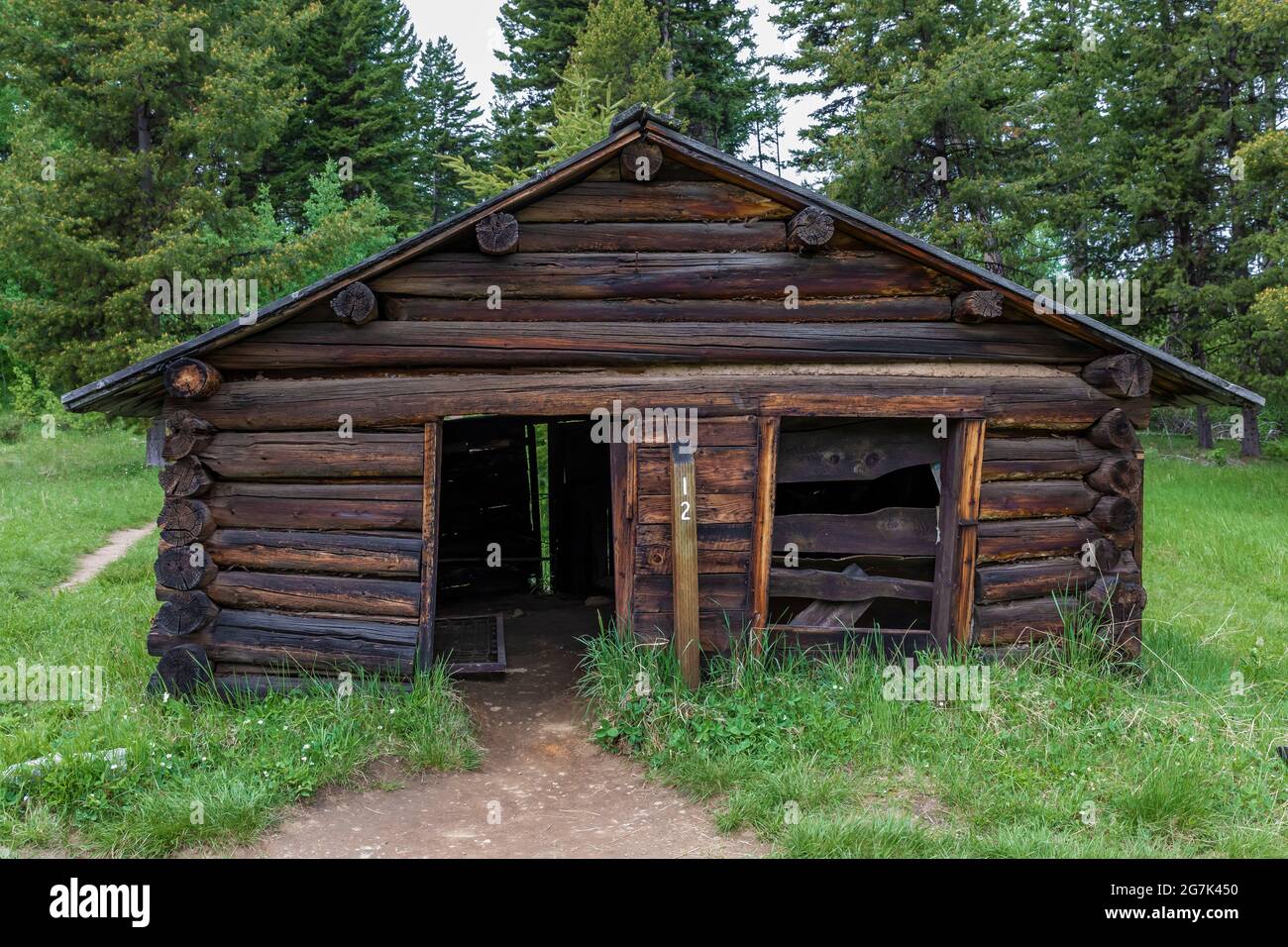 Old Miner's House in Garnet ghost town, a town once home to gold miners ...