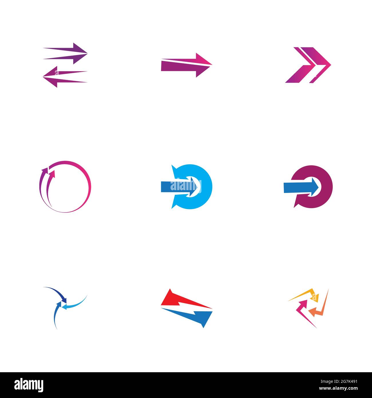 business arrow logo set illustration design Stock Vector Image & Art ...