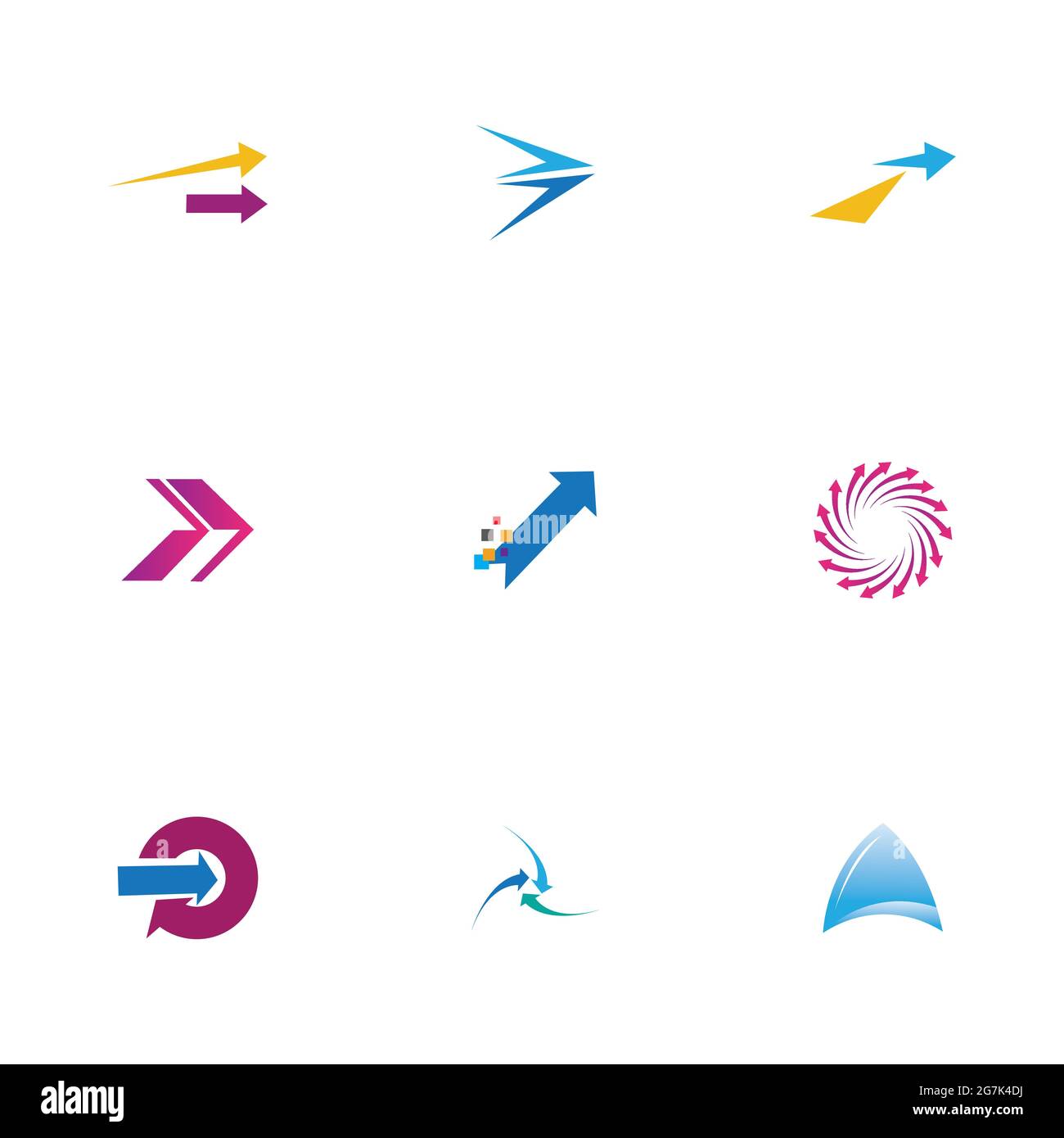 business arrow logo set illustration design Stock Vector Image & Art ...