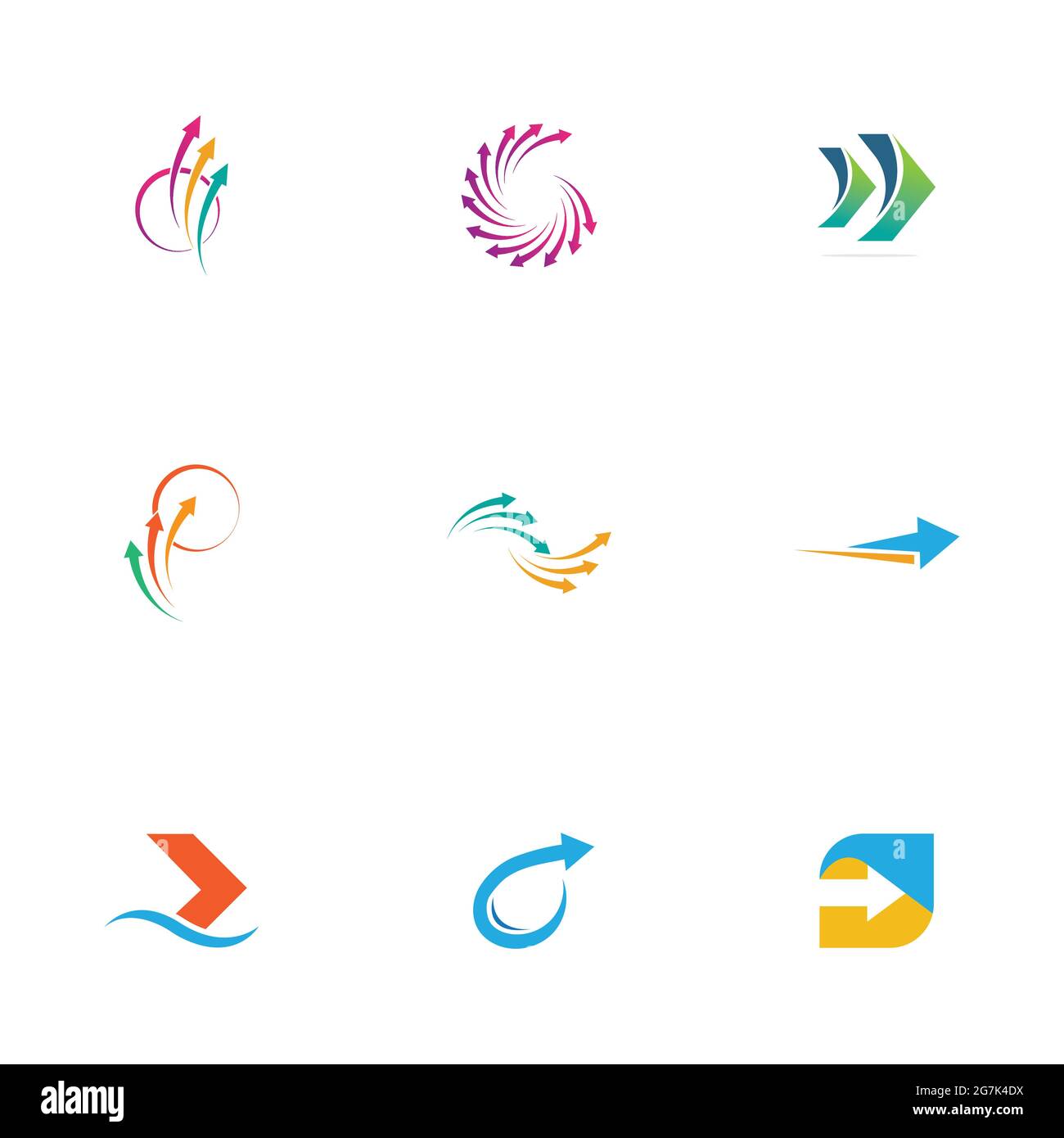 business arrow logo set illustration design Stock Vector Image & Art ...
