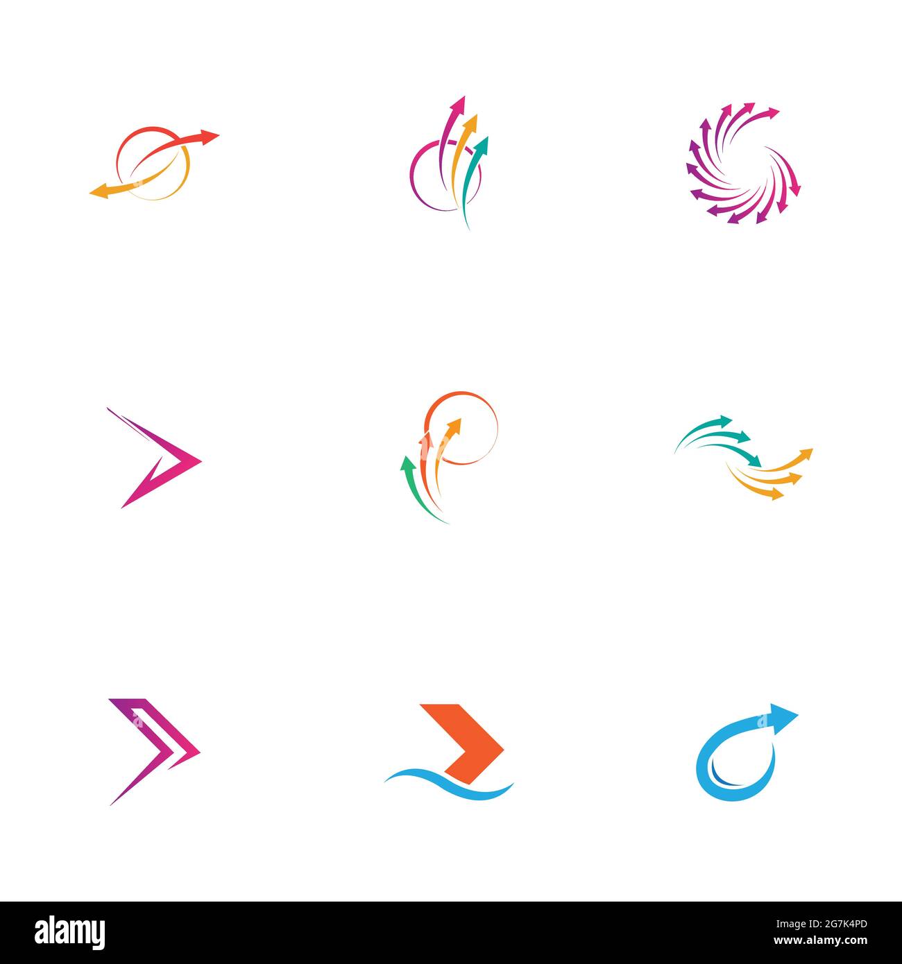 business arrow logo set illustration design Stock Vector Image & Art ...
