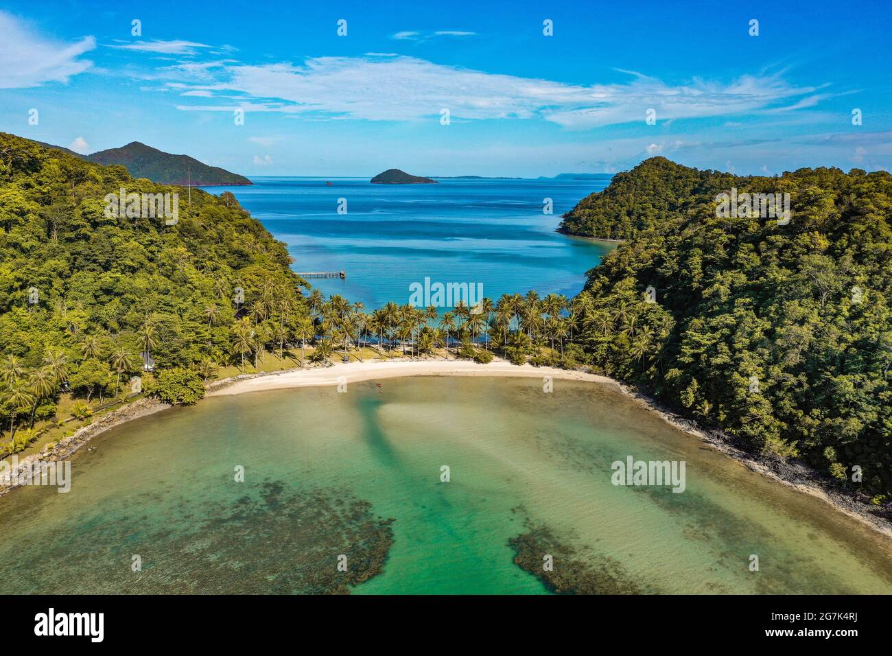 Aerial view of Koh Ngam, in Koh Chang, Trat, thailand Stock Photo - Alamy