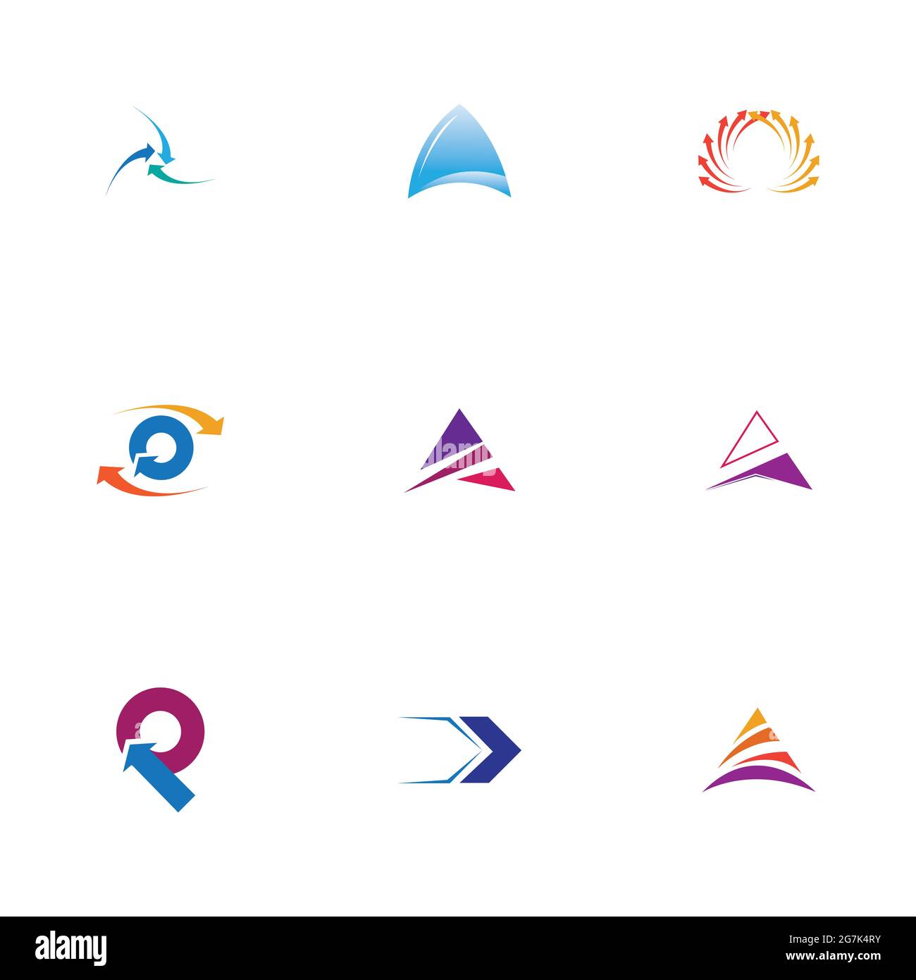 business arrow logo set illustration design Stock Vector Image & Art ...