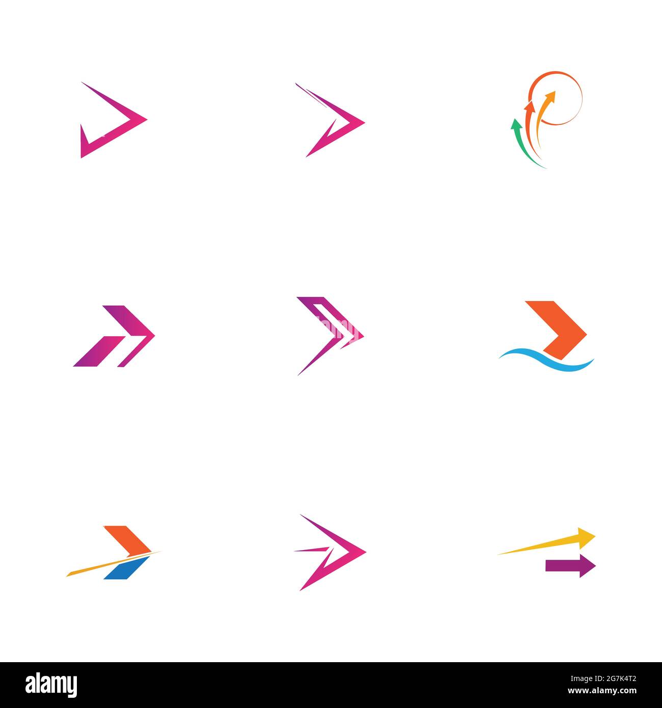 business arrow logo set illustration design Stock Vector Image & Art ...