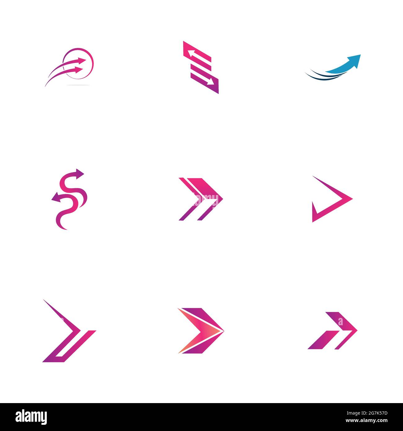 business arrow logo set illustration design Stock Vector Image & Art ...