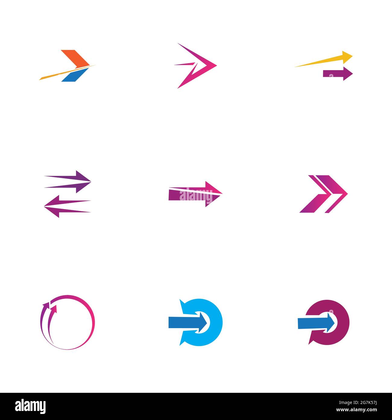 business arrow logo set illustration design Stock Vector Image & Art ...