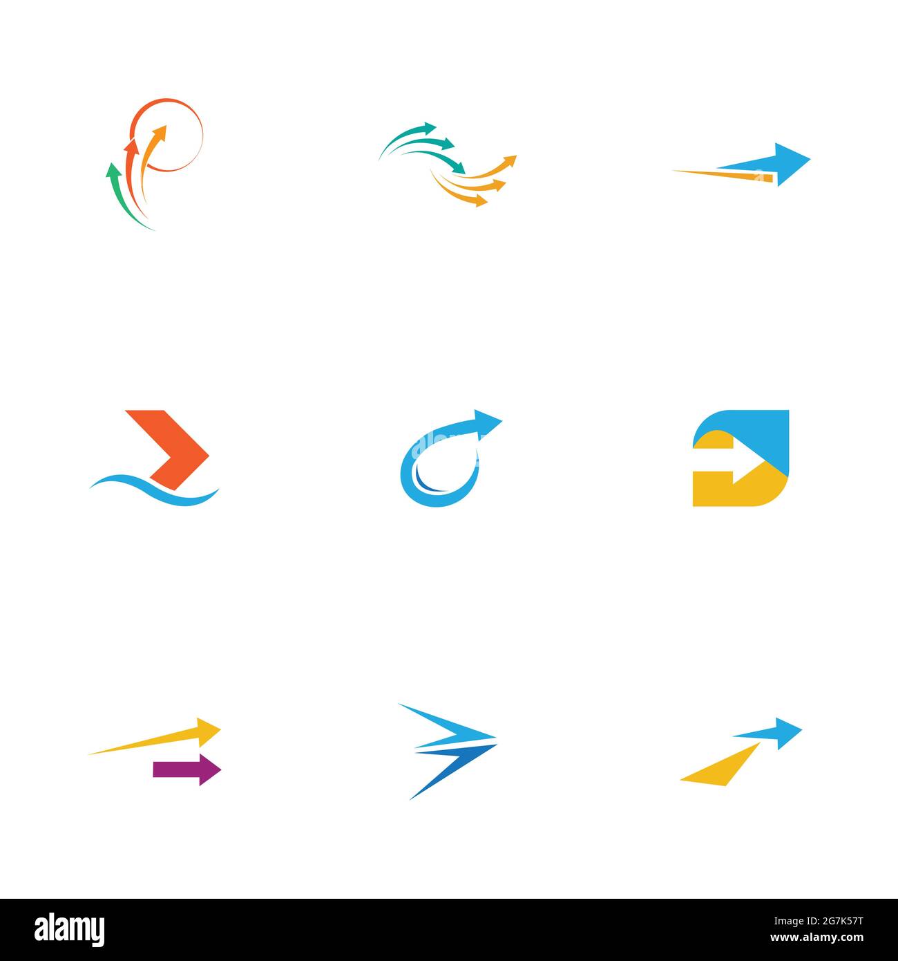 business arrow logo set illustration design Stock Vector Image & Art ...