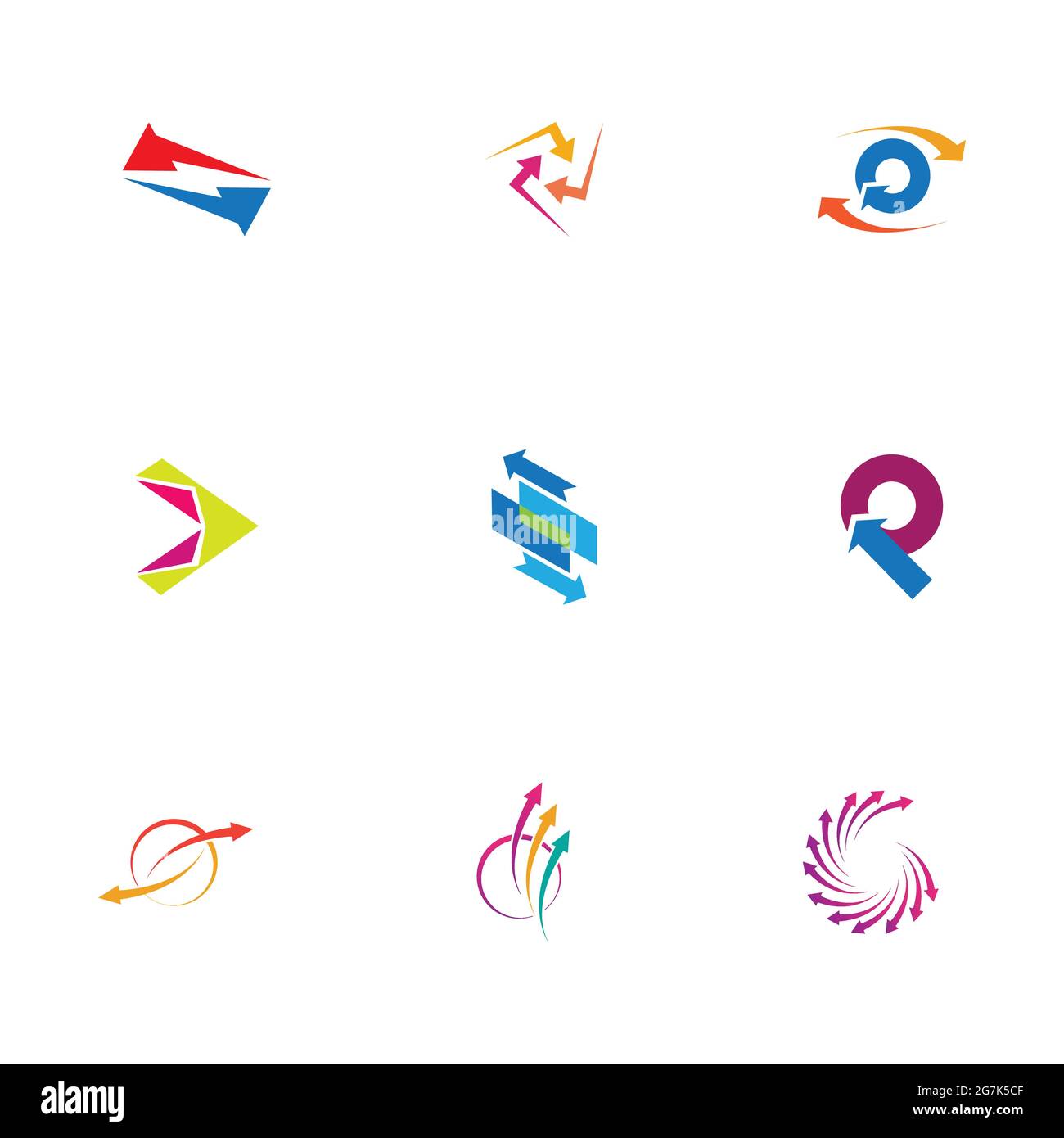 business arrow logo set illustration design Stock Vector Image & Art ...