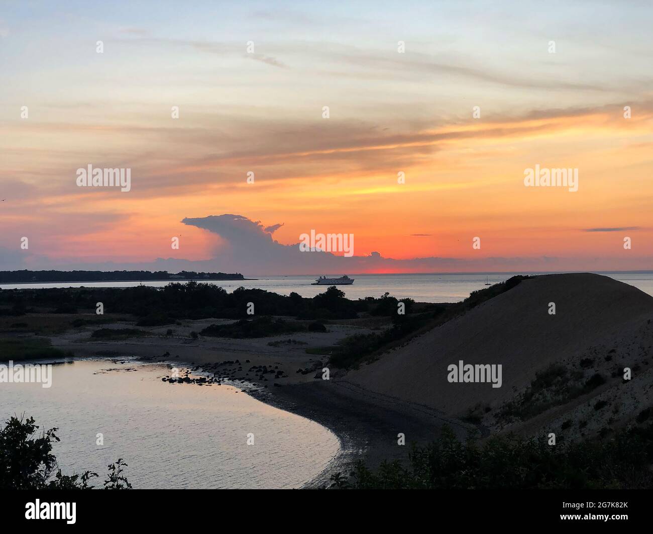 Overlooking beach sunset from hi-res stock photography and images - Alamy