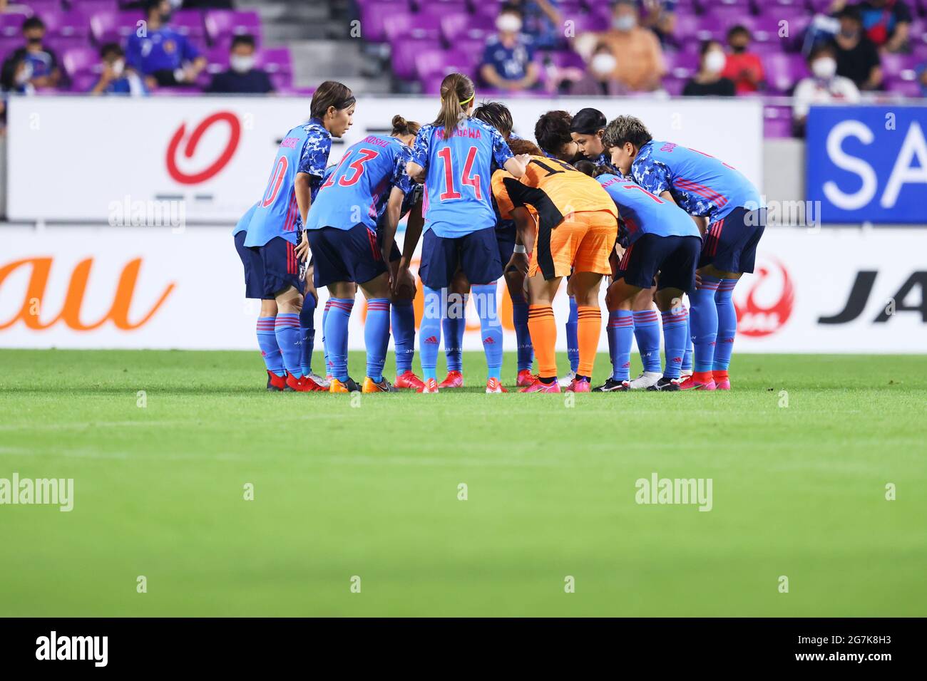 Kyoto, Japan. 14th July, 2021. Japan Women's team group (JPN) Football ...