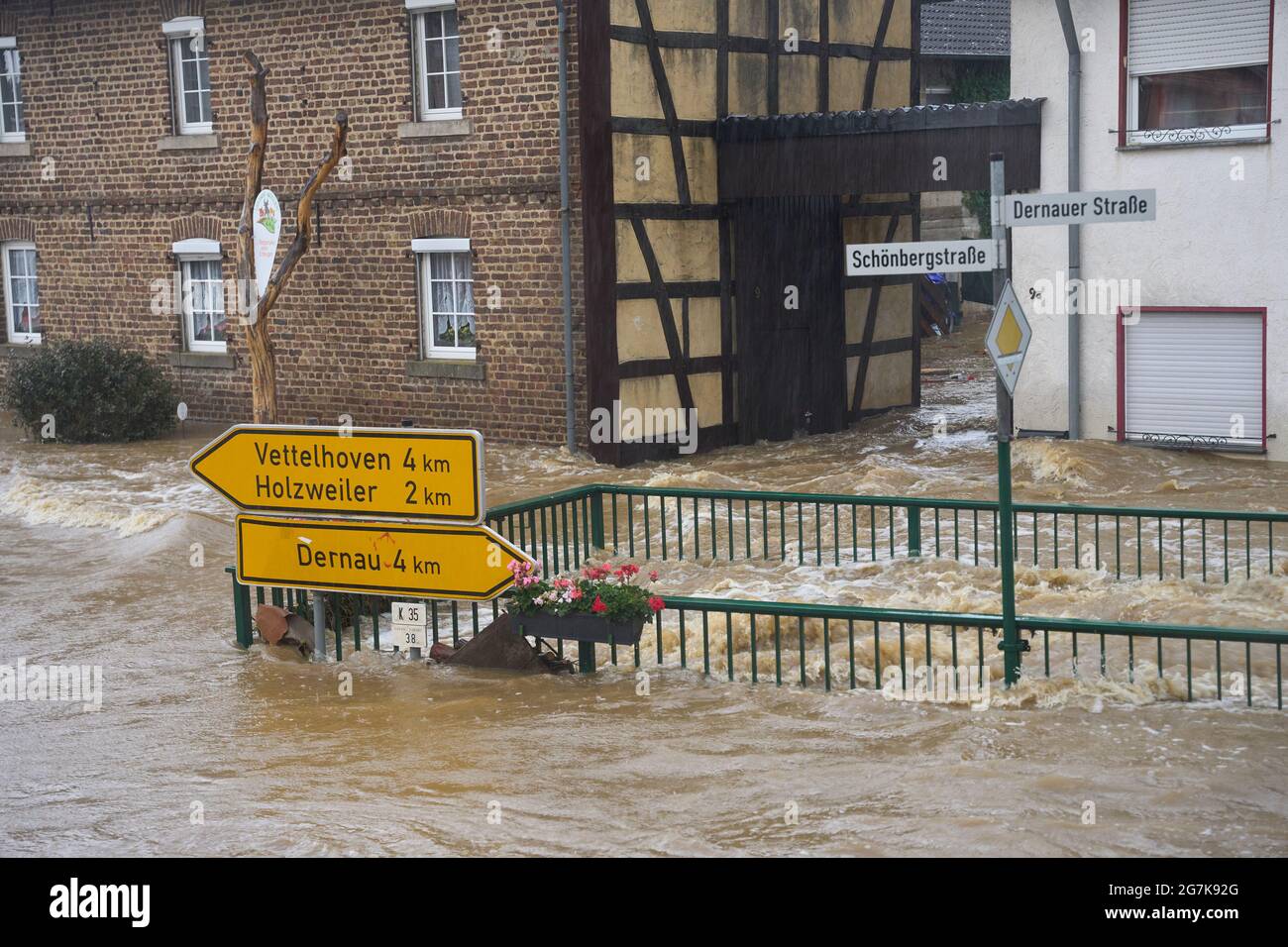 Esch, Germany. 14th July, 2021. The streets of Esch (Ahrweiler district ...