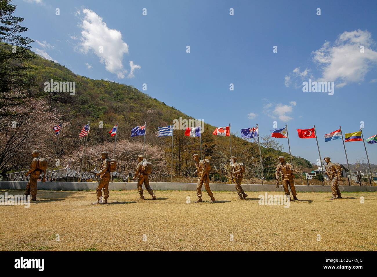 April 11, 2018-Goyang, South Korea-A View of Korean War England ...