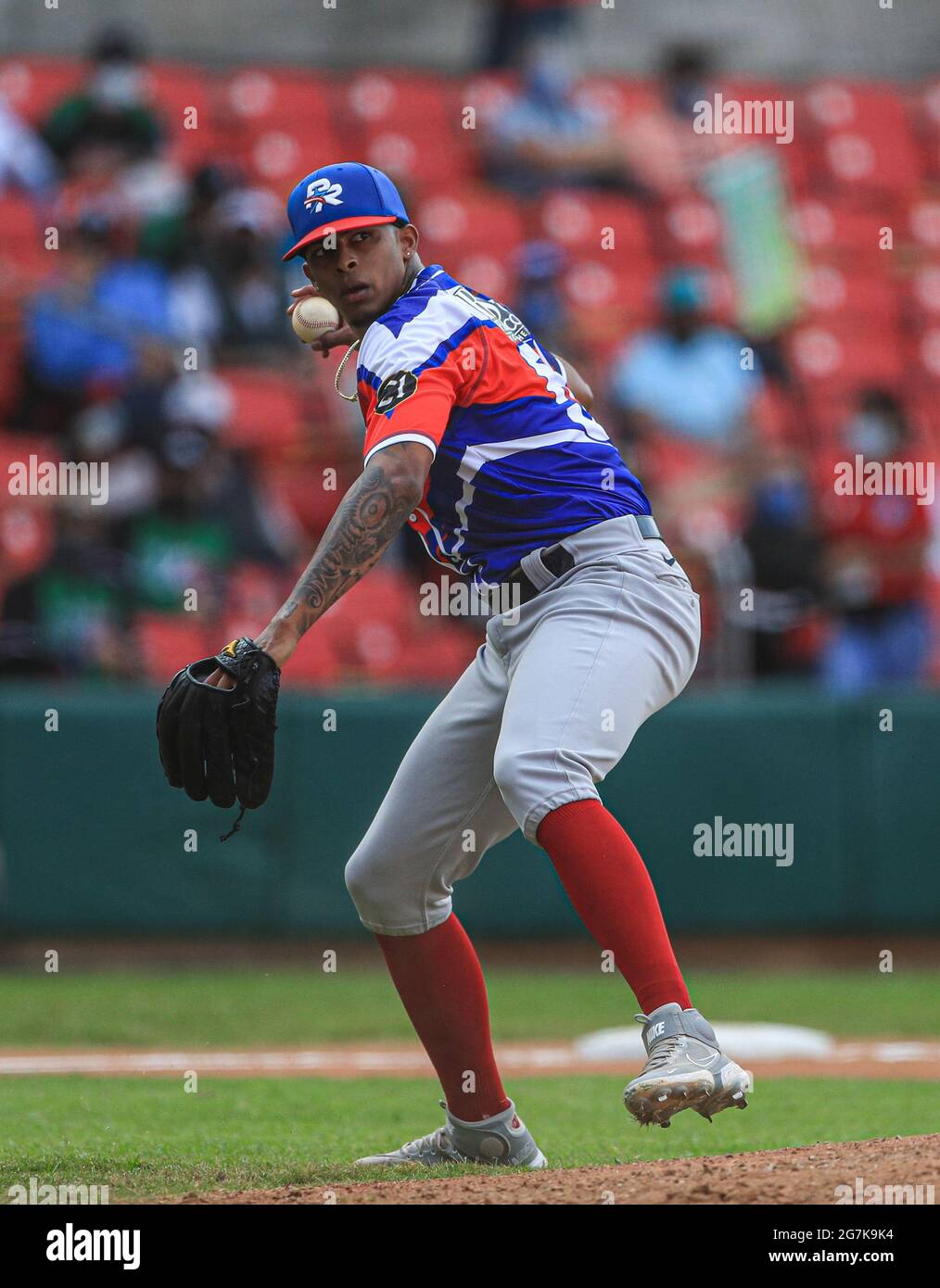 MAZATLAN, MEXICO - JANUARY 31: Luis Medina starting pitcher for Los ...