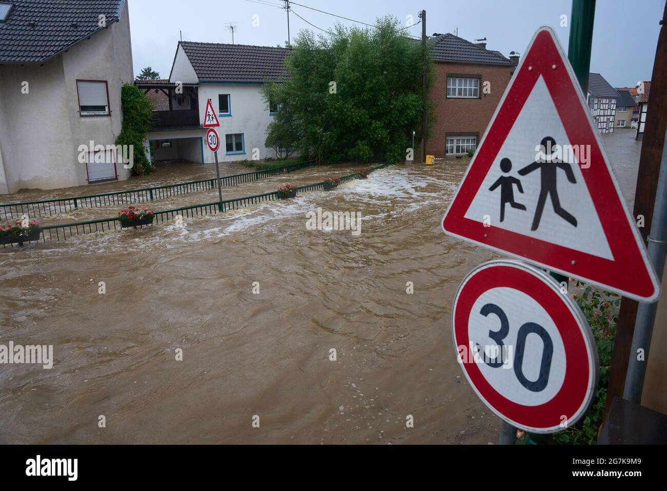 Esch, Germany. 14th July, 2021. The streets in Esch (Ahrweiler district ...