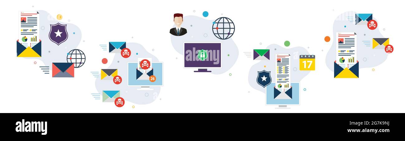 Communication with security Stock Vector Images - Alamy