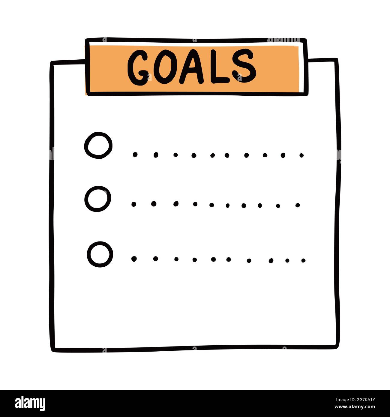 Bullet journal hand drawn note element. Doodle sketch scribble style ...