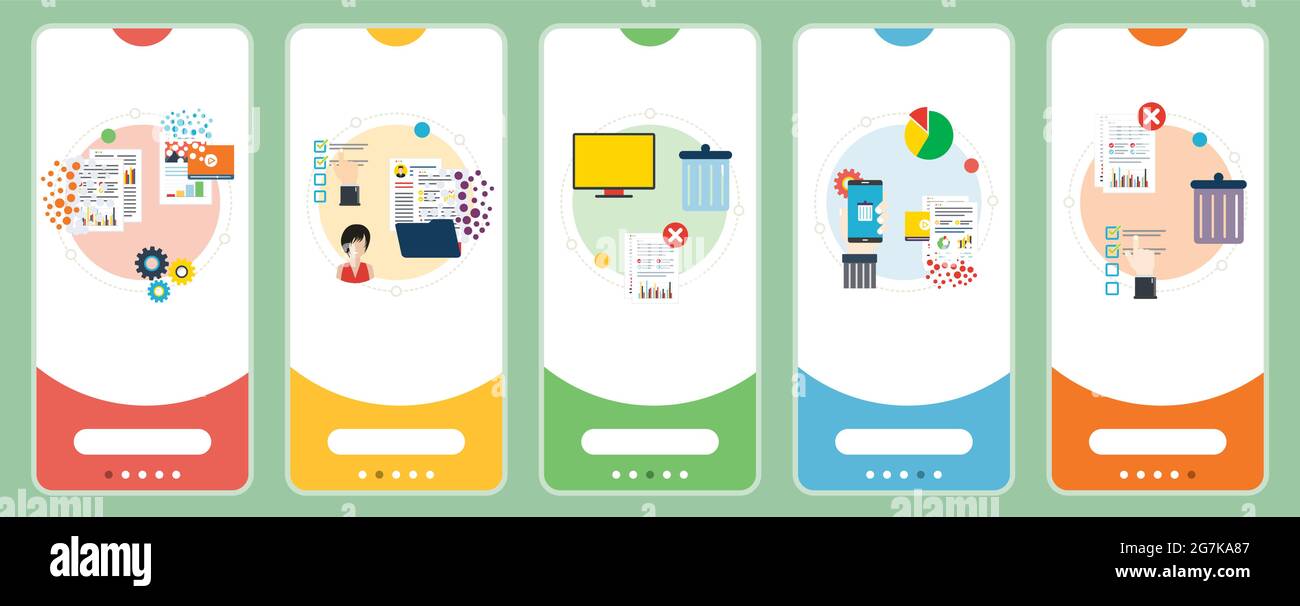 Deleting vector vectors Stock Vector Images - Alamy