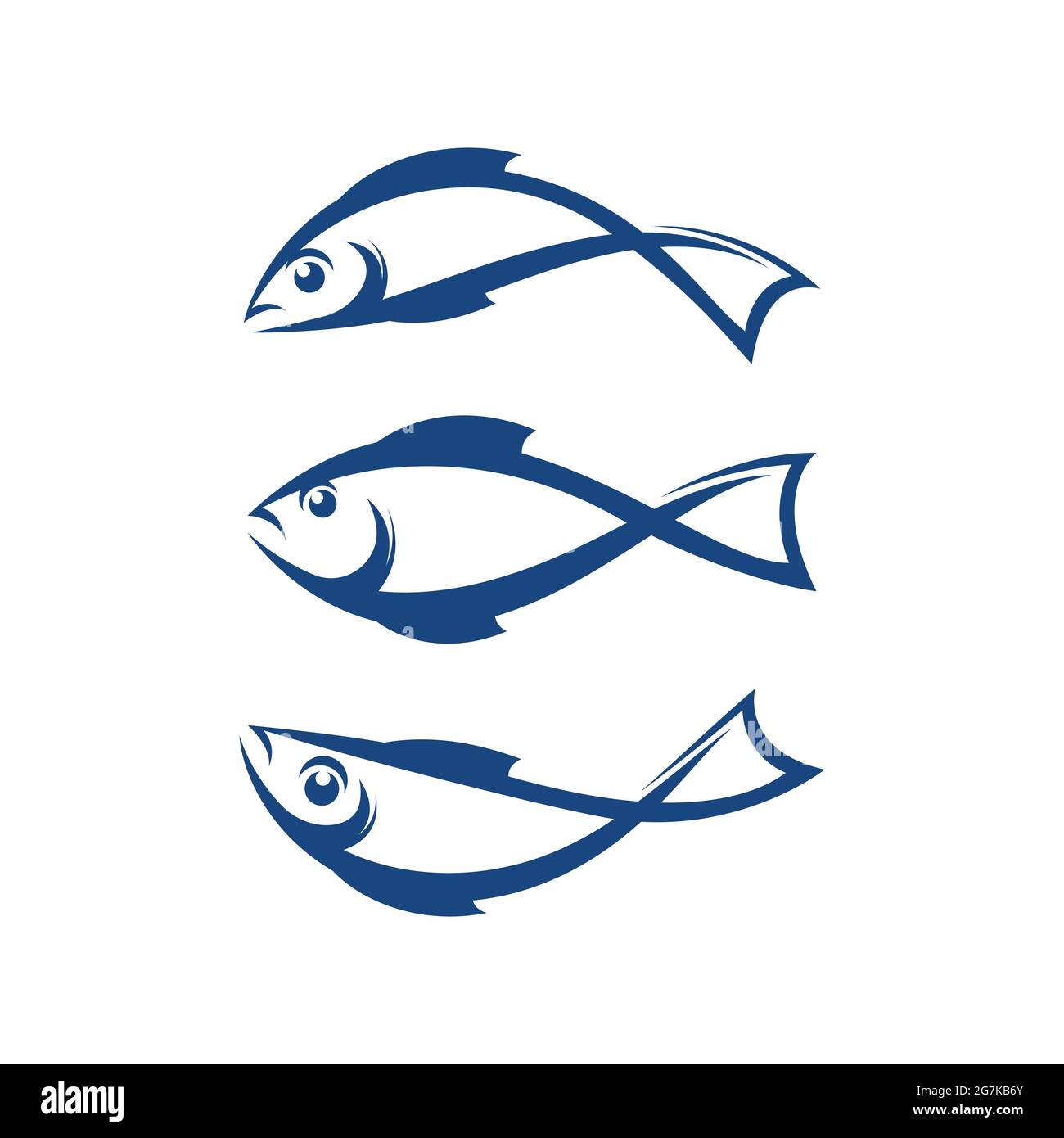 Fish logo template. Creative vector symbol design template Stock Vector ...