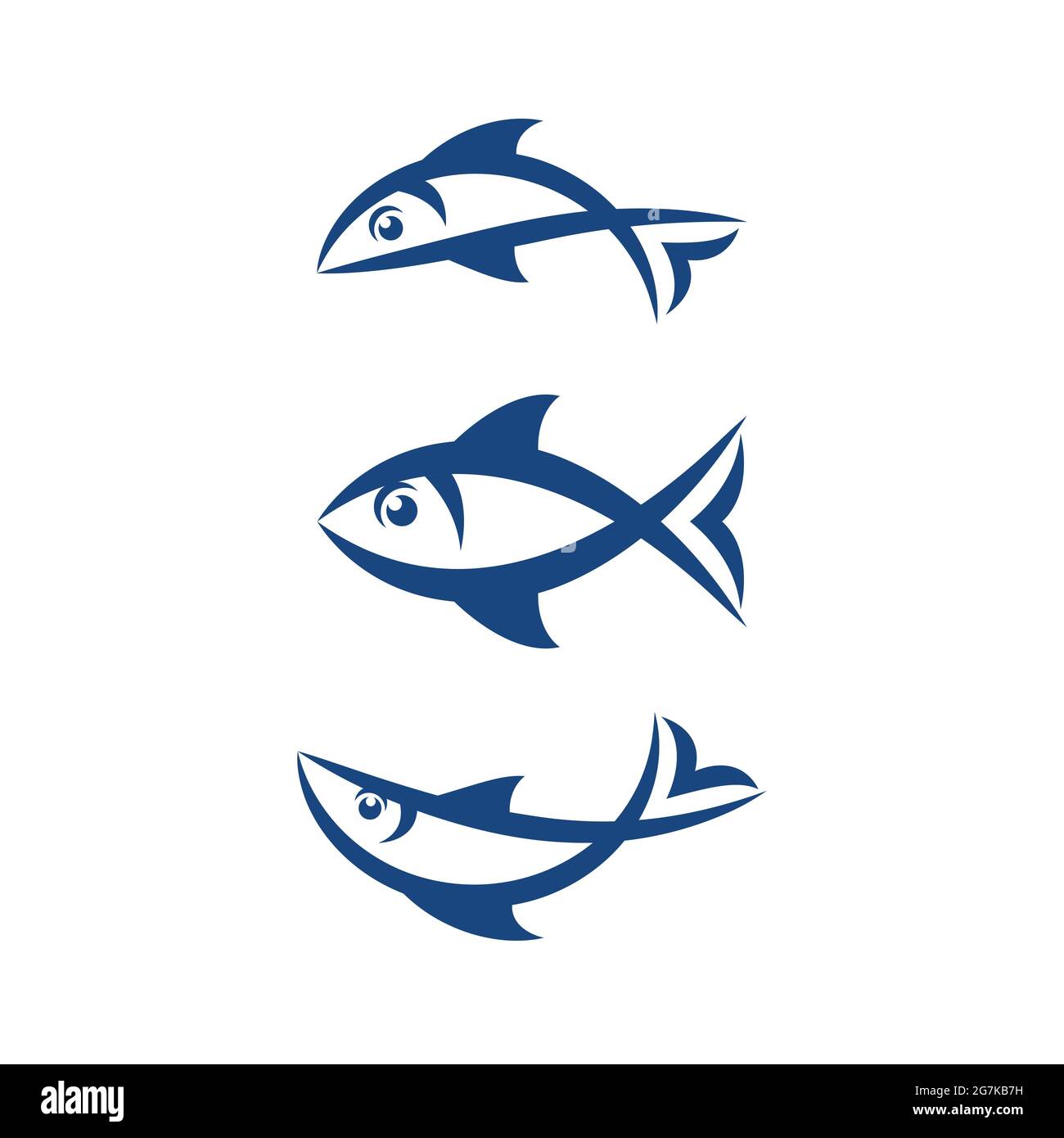 Fish logo template. Creative vector symbol design template Stock Vector ...