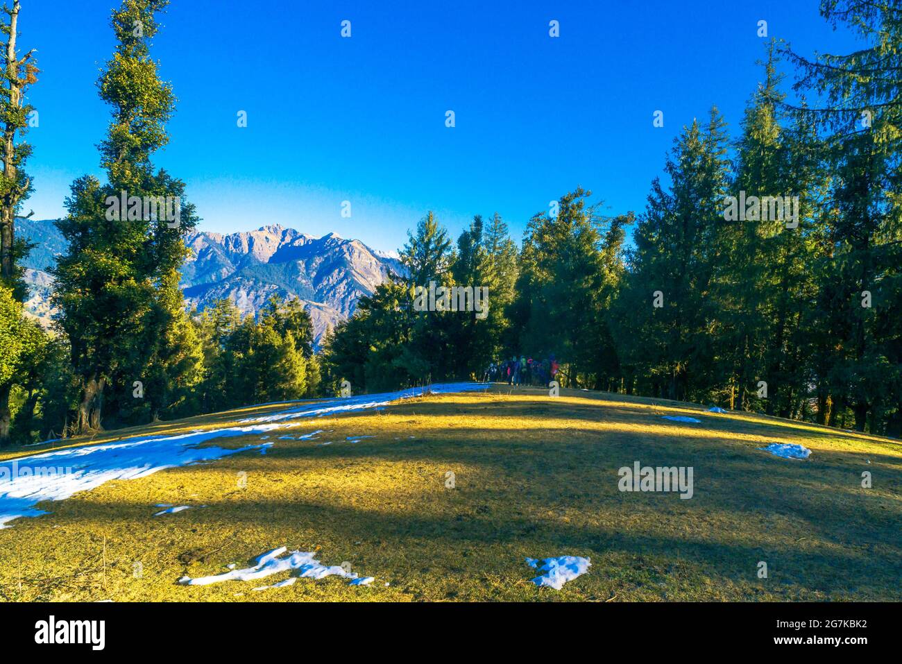 Landscape in the mountains. Scenic colourful view of Himalayan ...
