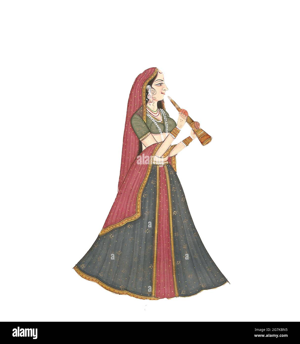 Indian playing shehnai Cut Out Stock Images & Pictures - Alamy