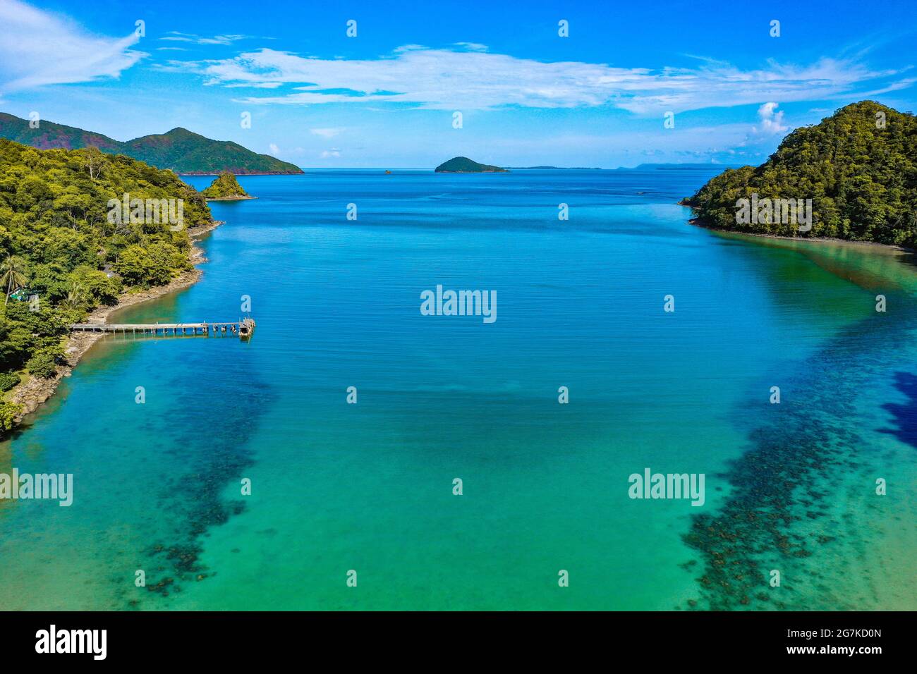 Aerial view of Koh Ngam, in Koh Chang, Trat, thailand Stock Photo - Alamy