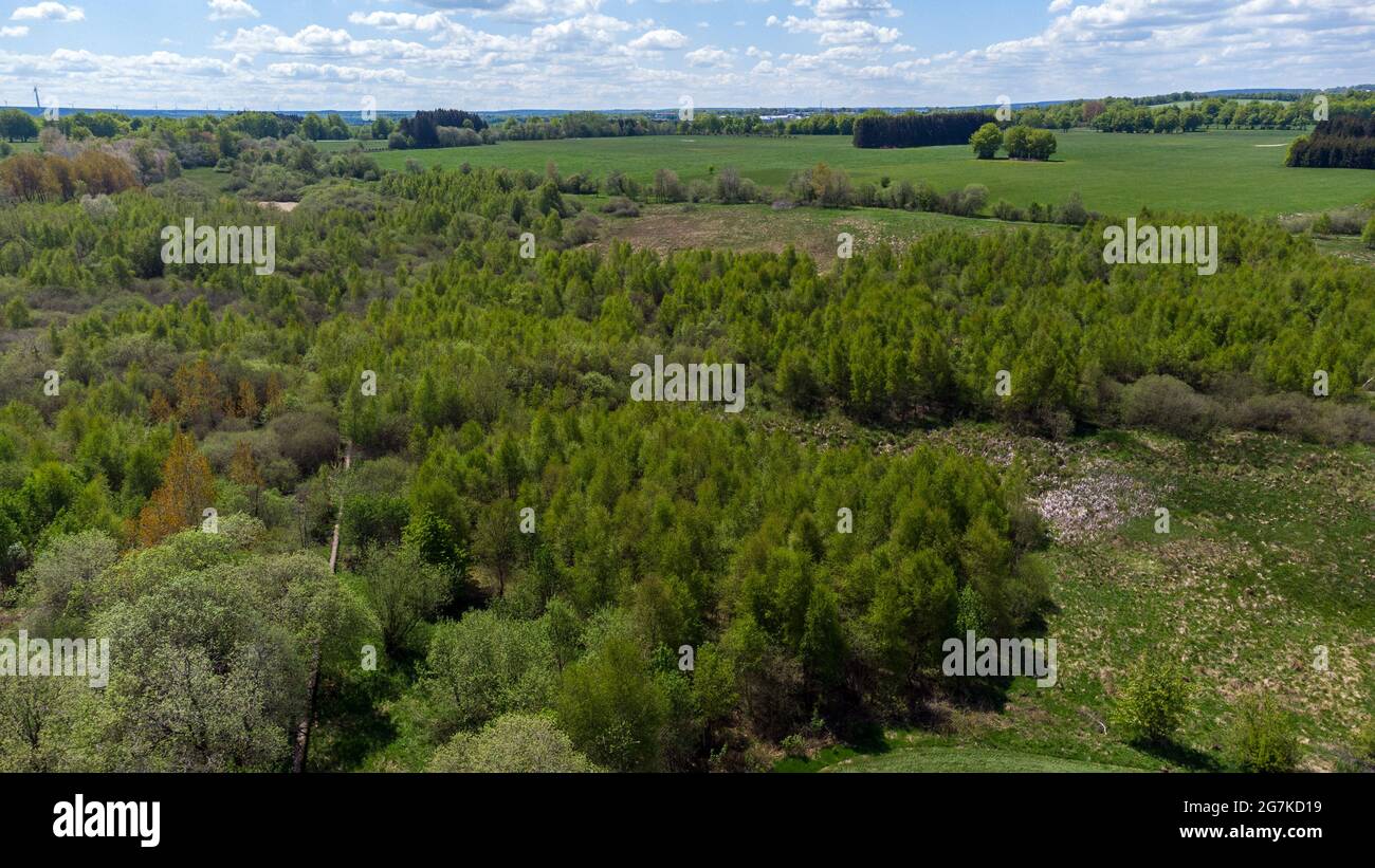 Aerial view of the Eifel region nearby Simmerath, Germany Stock Photo ...
