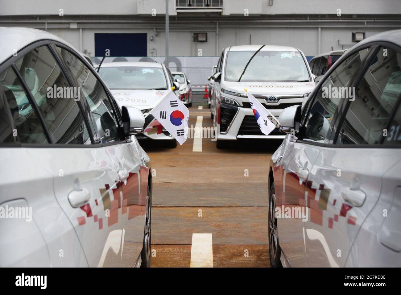 Tokyo, Japan, 14th July 2021. 2021/07/14, Tokyo, preparation at the ...