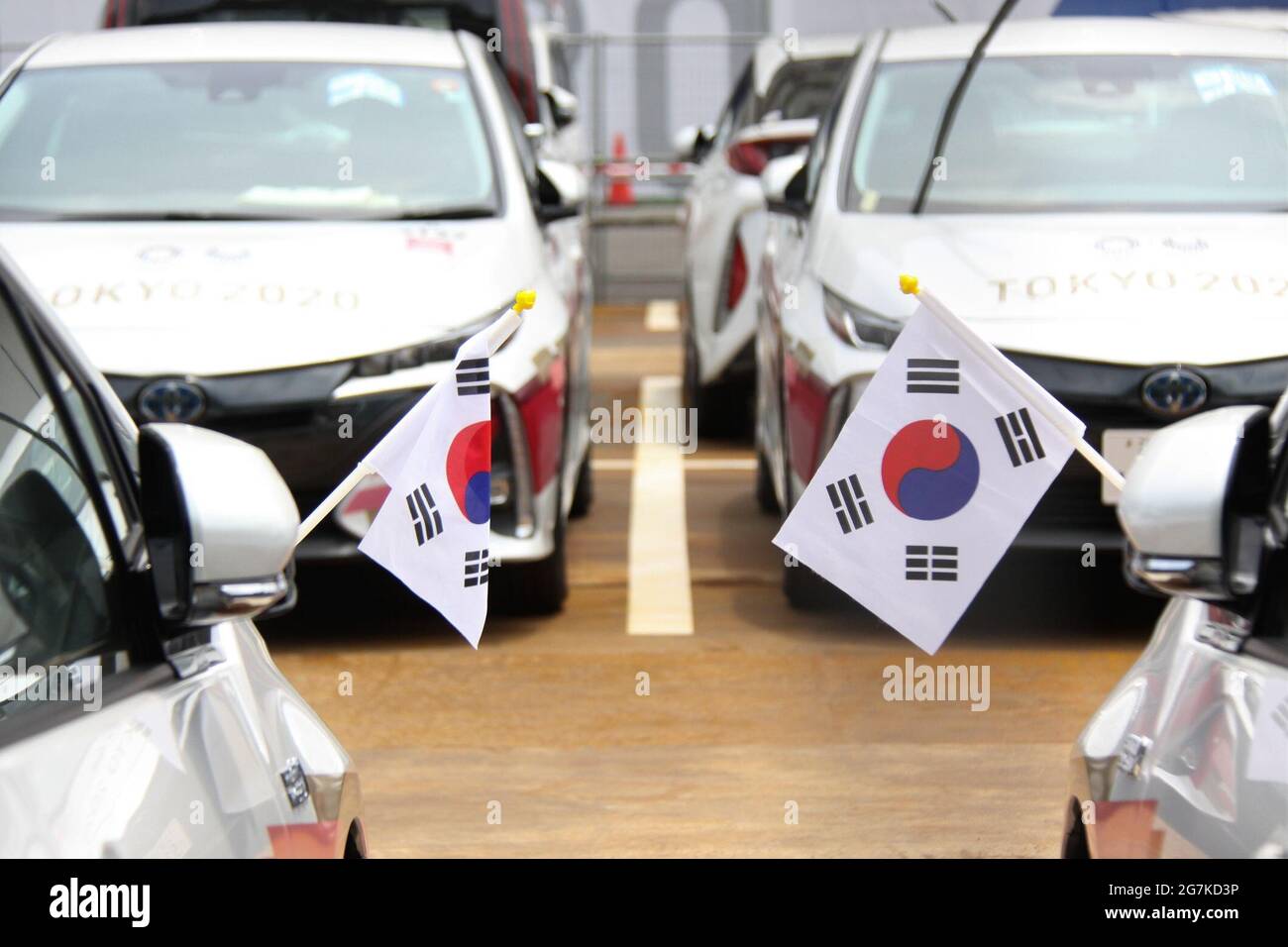 Tokyo, Japan, 14th July 2021. 2021/07/14, Tokyo, preparation at the ...