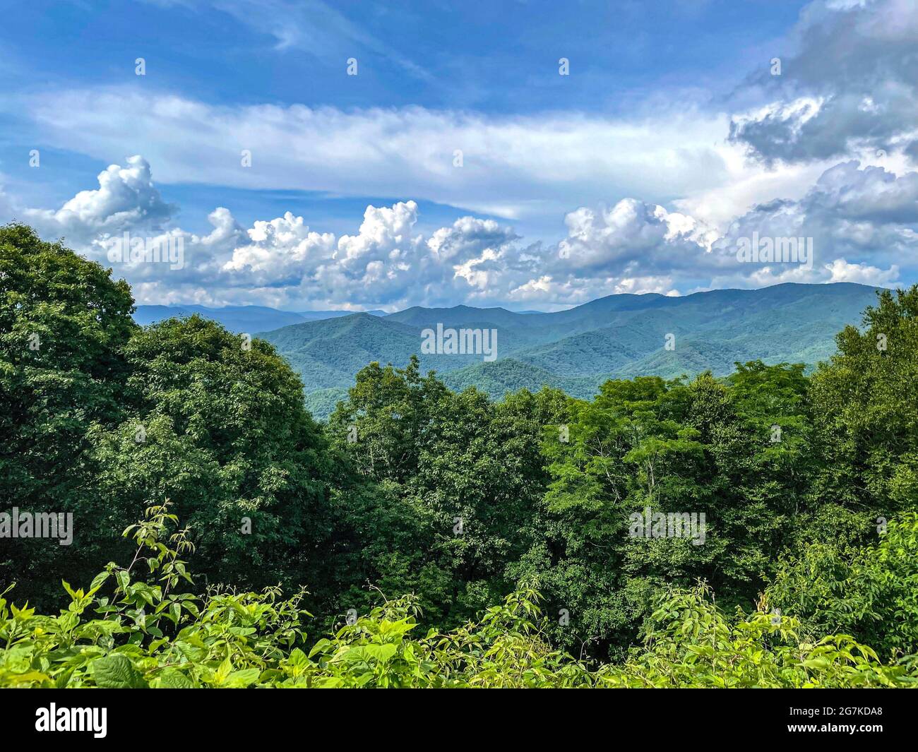 Blue Ridge Parkway View Landscape Stock Photo - Alamy