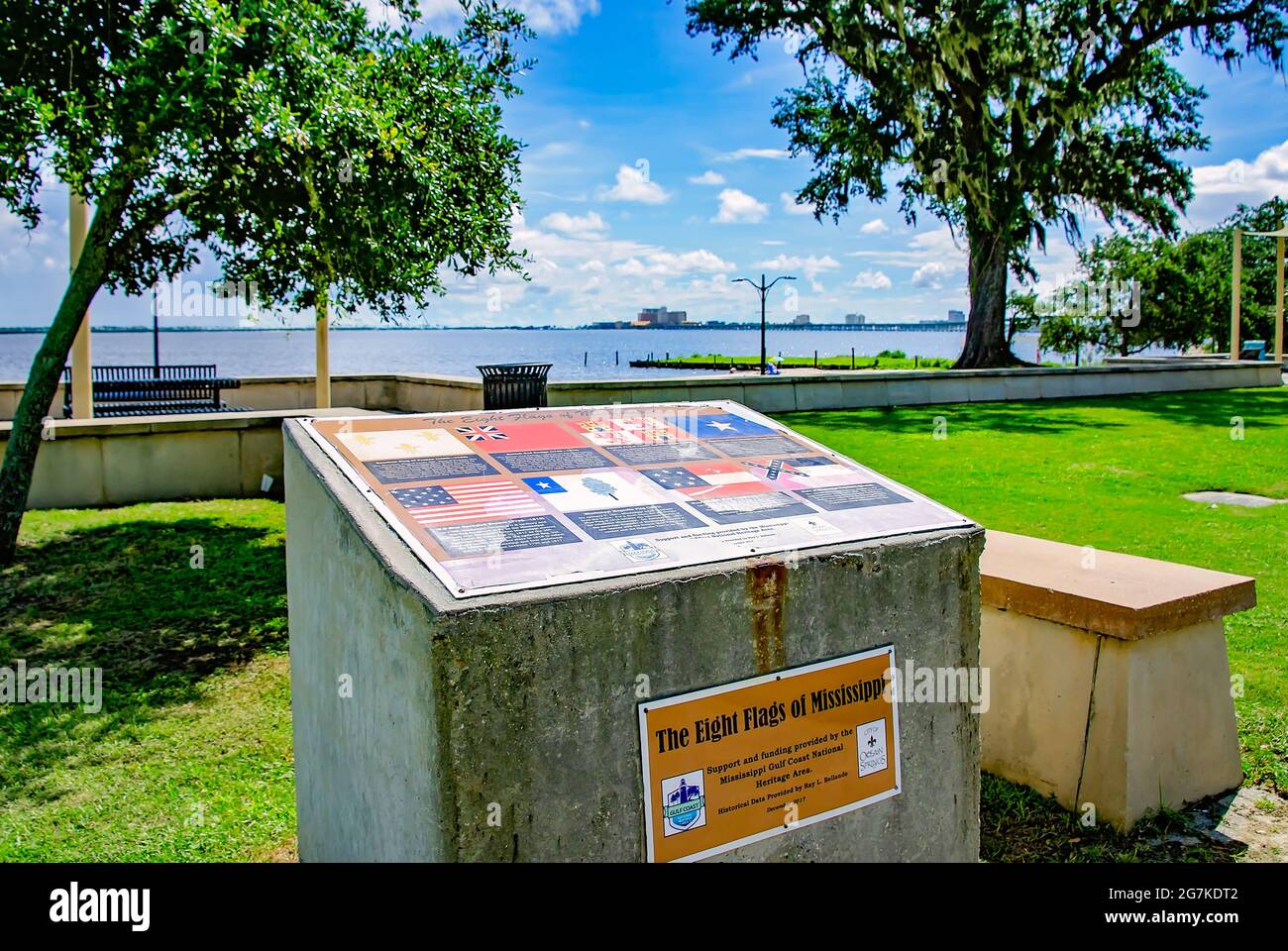 The eight flags that have flown over Mississippi are displayed at Fort ...