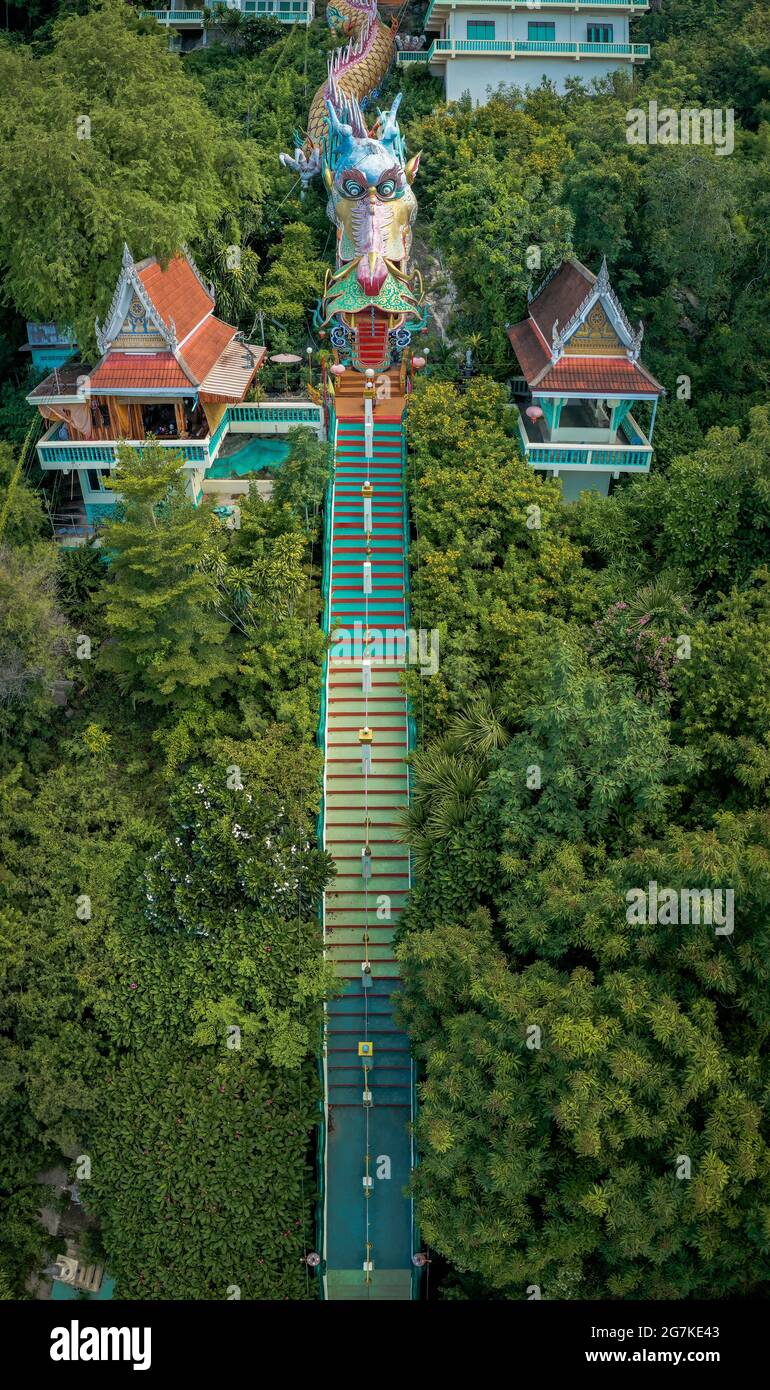 Wat Ban Tham temple and cave in Kanchanaburi, Thailand Stock Photo - Alamy