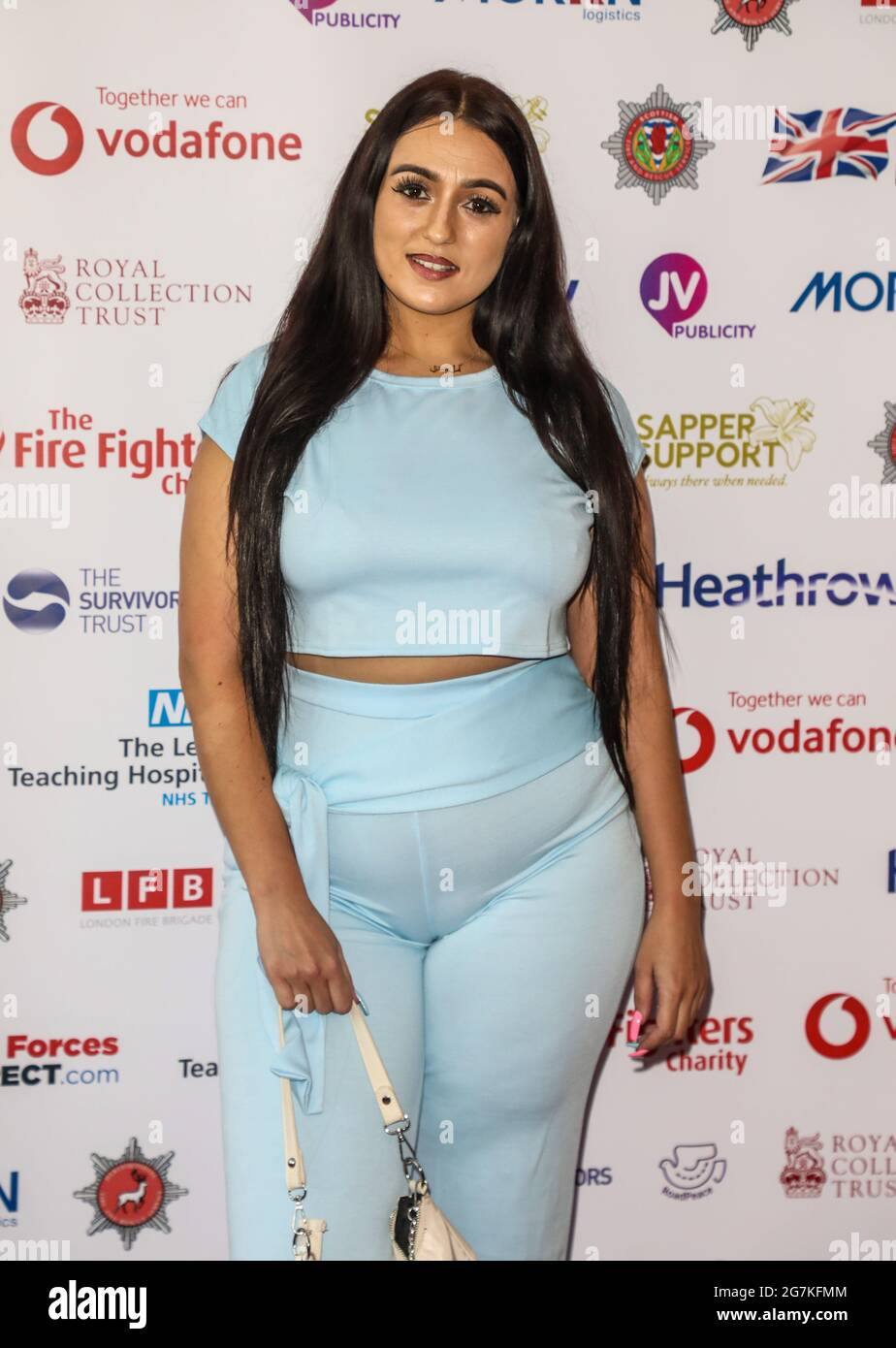 Amel Rachedi seen attending the Sapper Support Charity Event at The ...