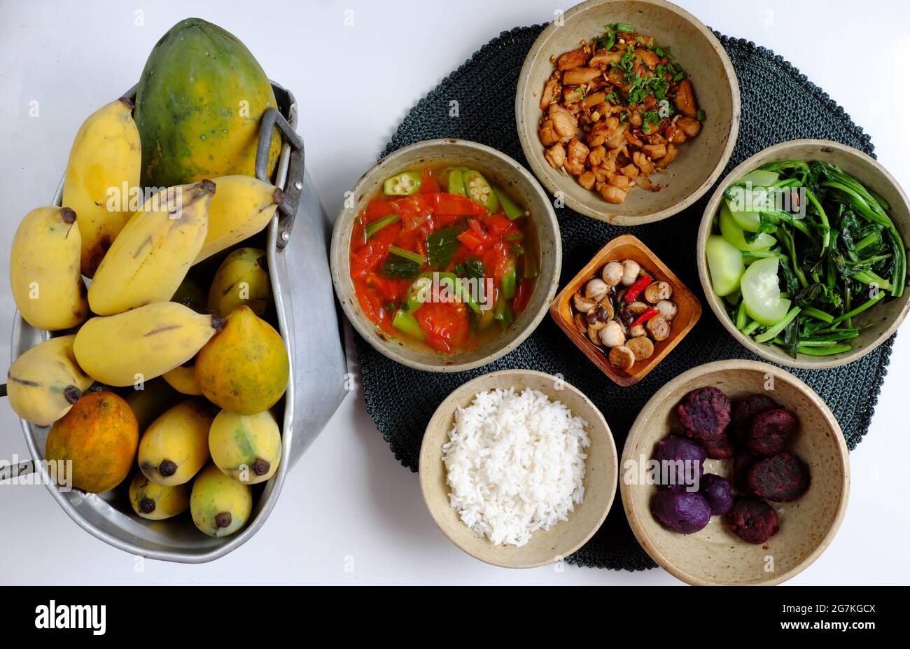 Vietnamese vegan meal for lunch time with simple ingredient, gourd cook ...