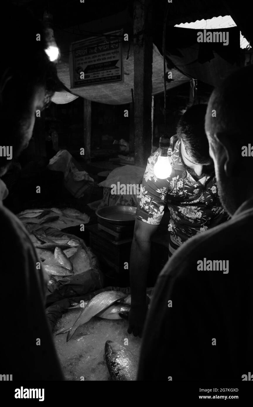 Market wallpaper Black and White Stock Photos & Images - Alamy