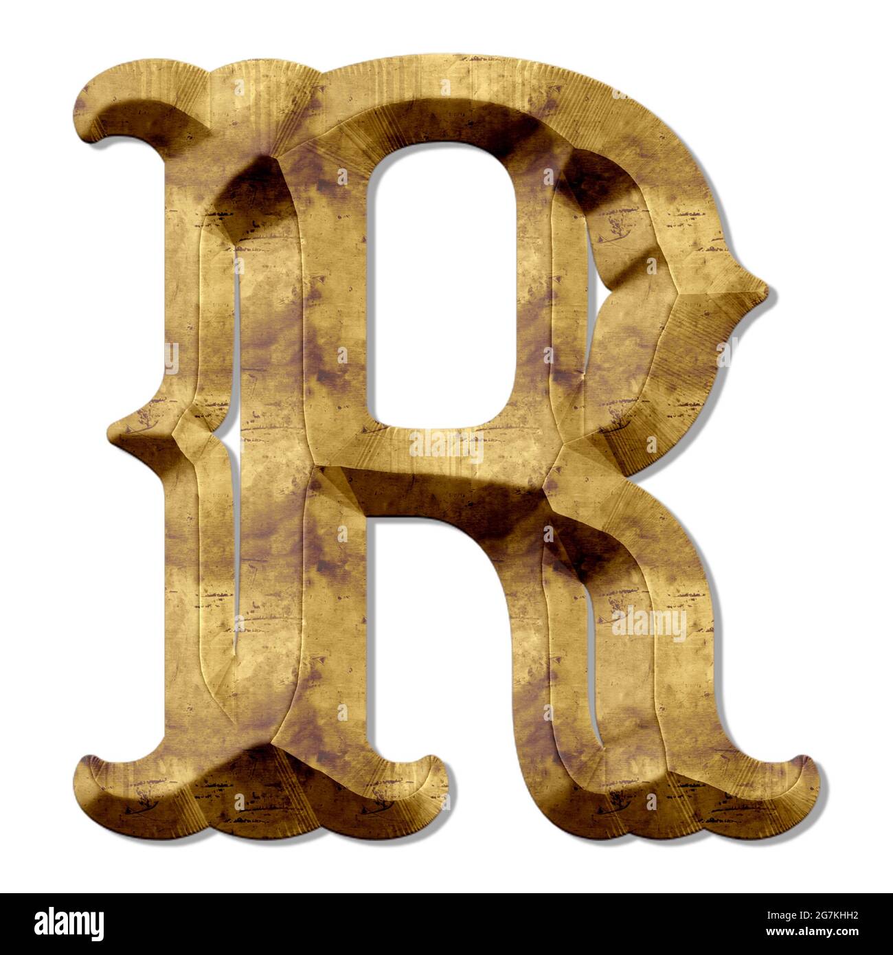 Golden alphabet letter design on white background Stock Photo - Alamy