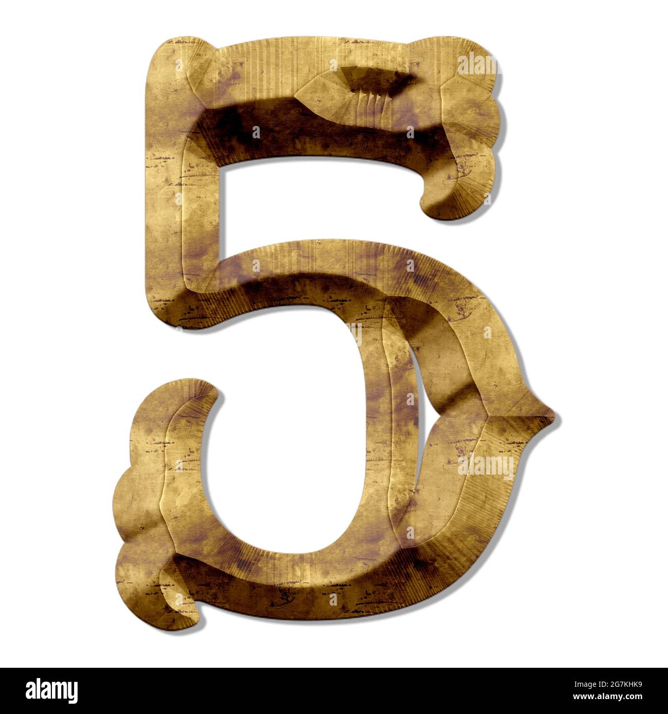 Number design on white background Stock Photo - Alamy