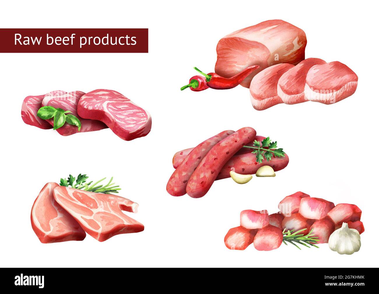 Peppercorn watercolor Cut Out Stock Images & Pictures - Alamy