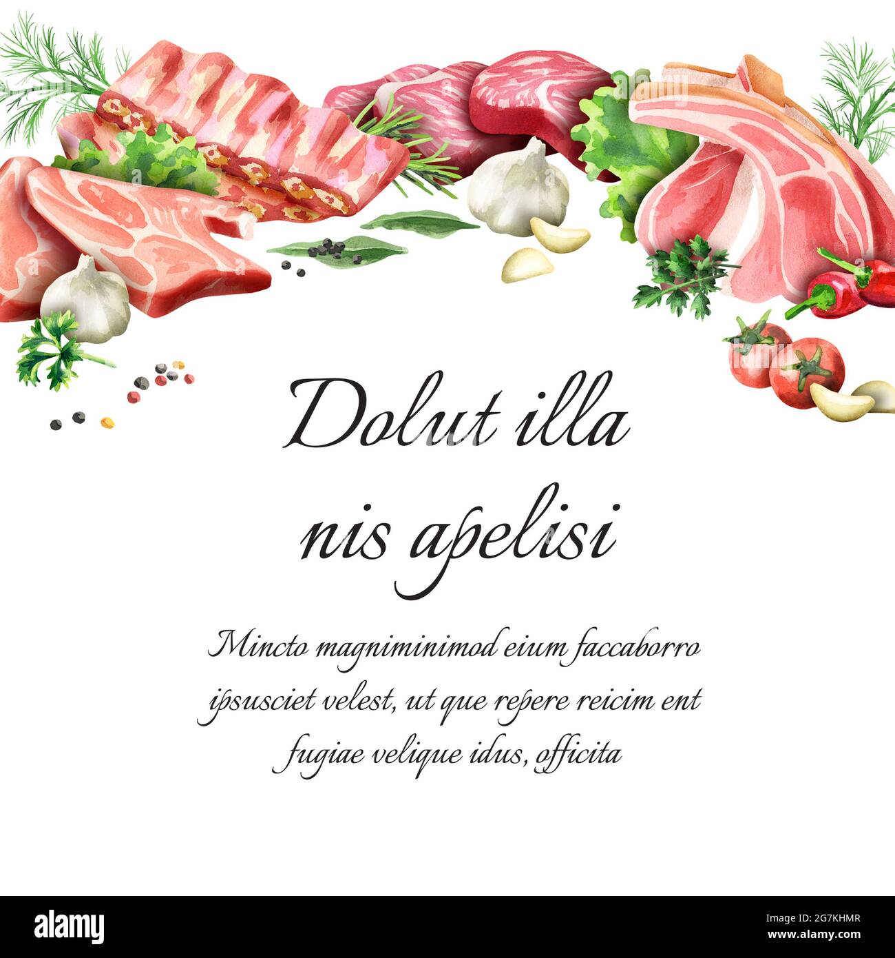 Raw fresh meat veal ribs Cut Out Stock Images & Pictures - Alamy