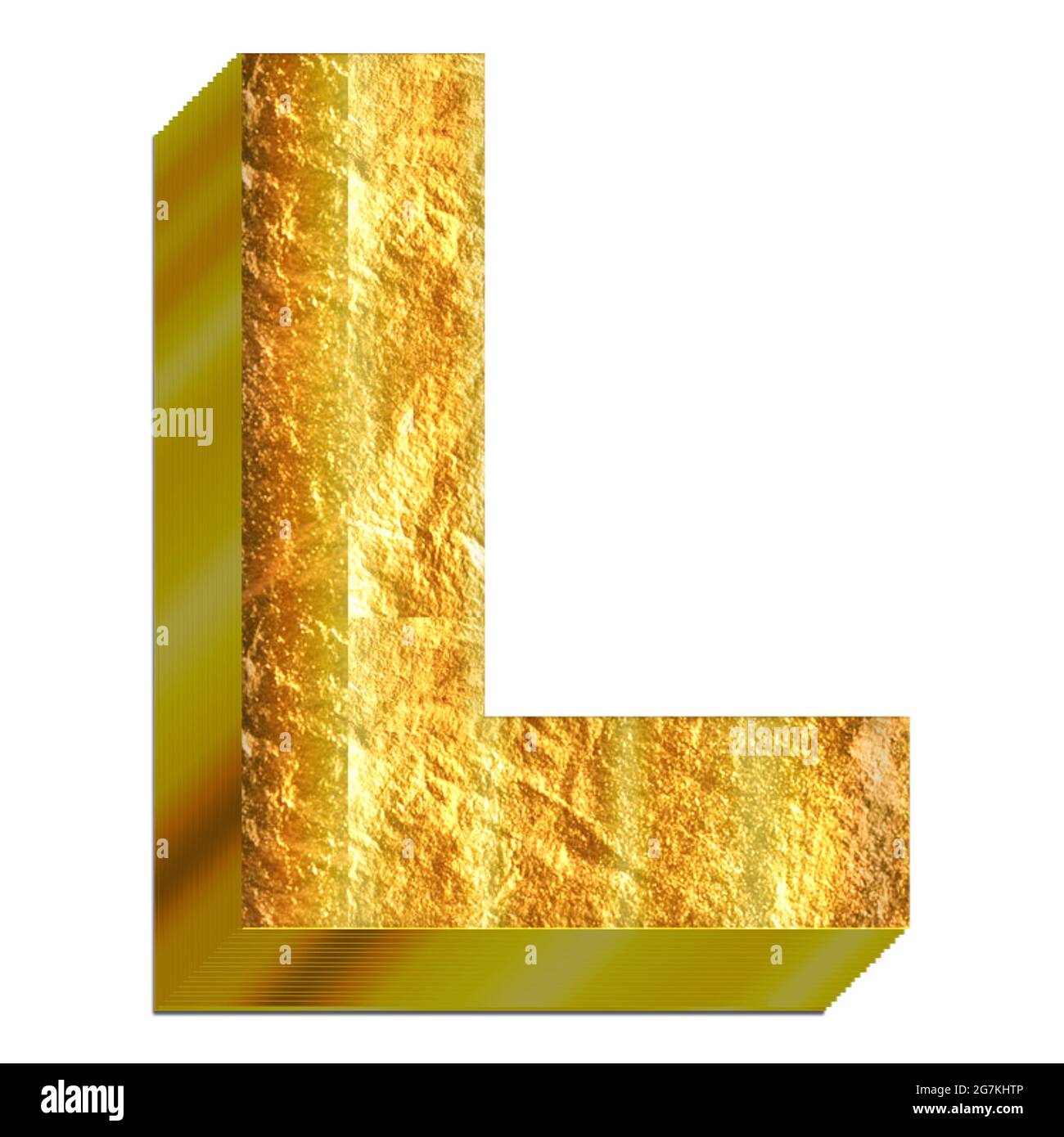 Golden alphabet letter design on white background Stock Photo - Alamy