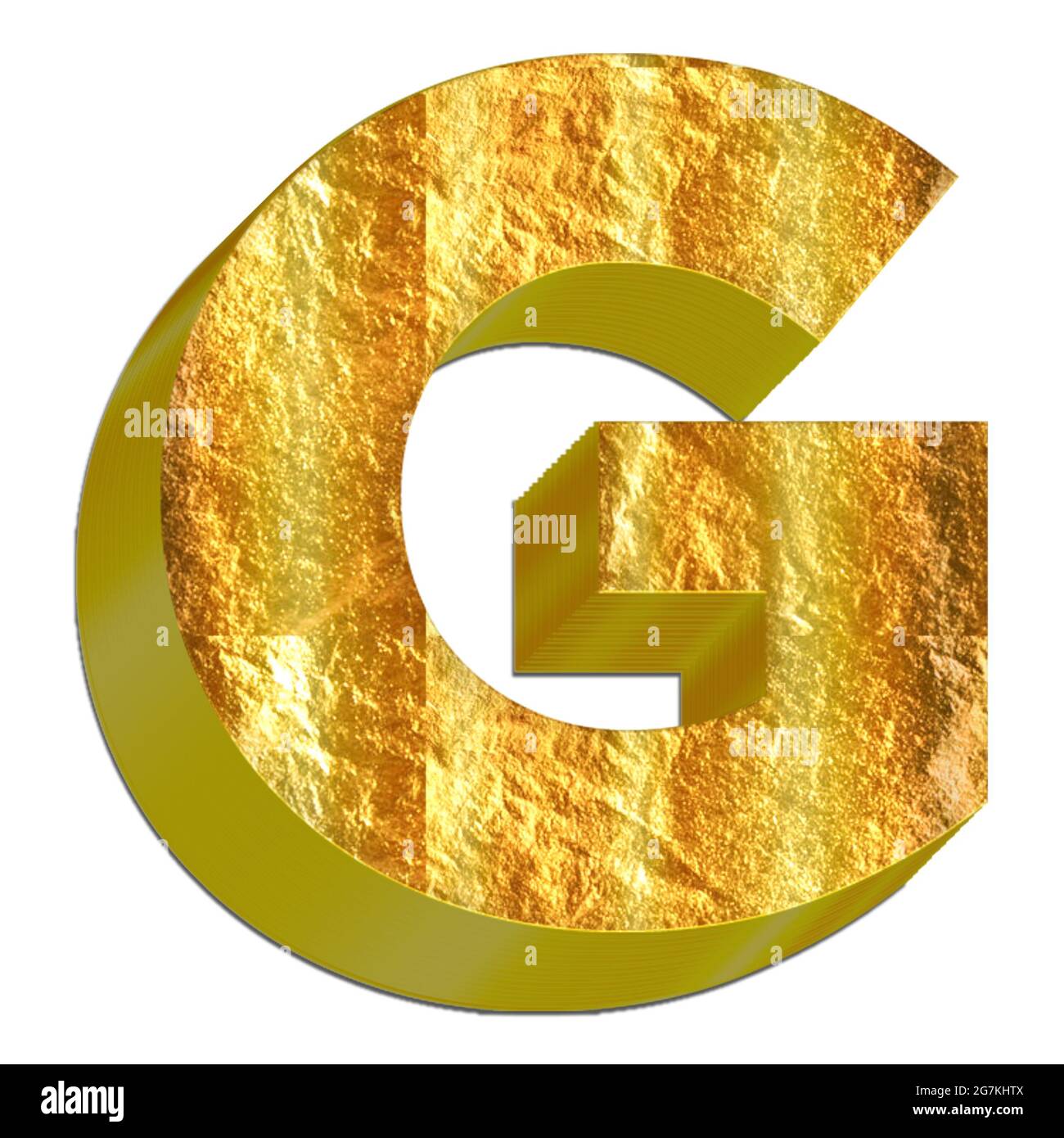 Illustration of the letter G isolated on a white background Stock Photo ...