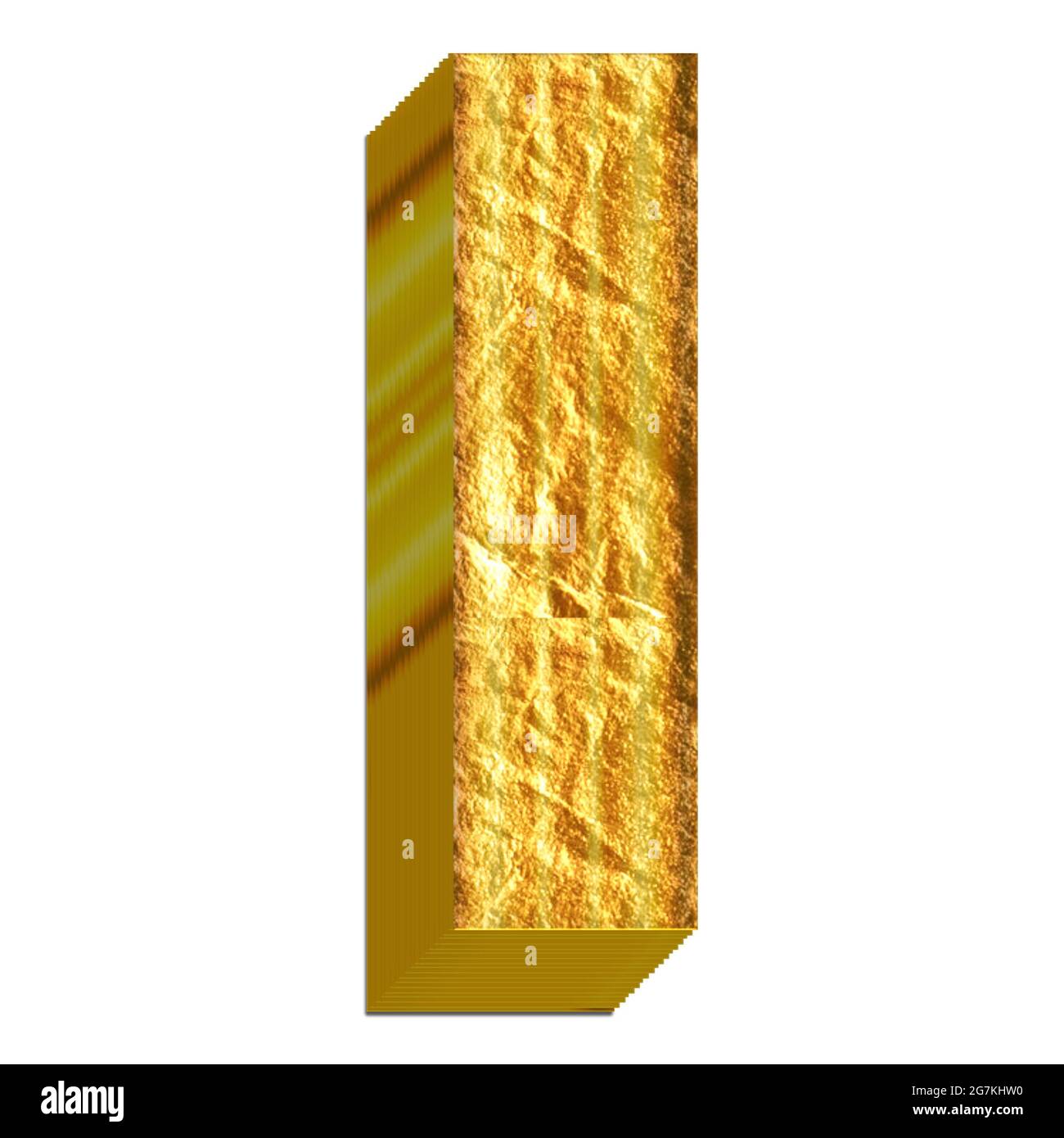 Illustration of the letter I isolated on a white backgroun Stock Photo ...