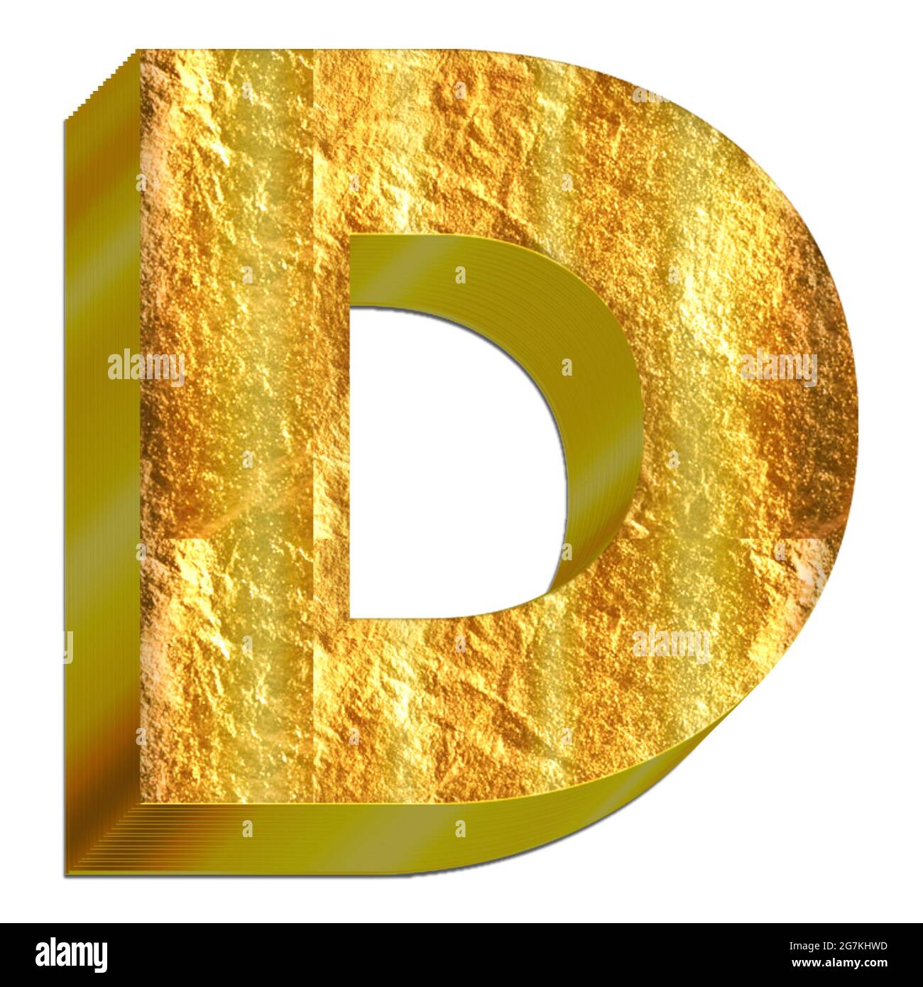 Golden alphabet letter design on white background Stock Photo - Alamy