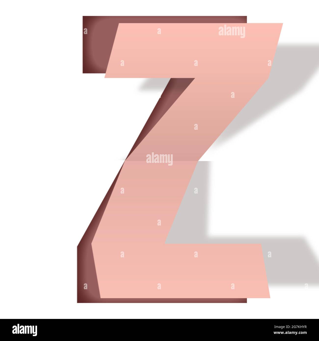 Alphabet letter 3D design on white background Stock Photo - Alamy