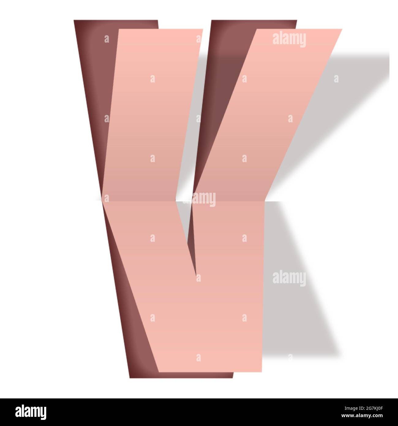 Alphabet letter 3D design on white background Stock Photo - Alamy