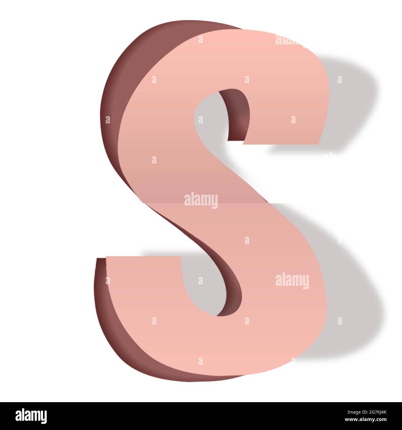 Alphabet letter 3D design on white background Stock Photo - Alamy