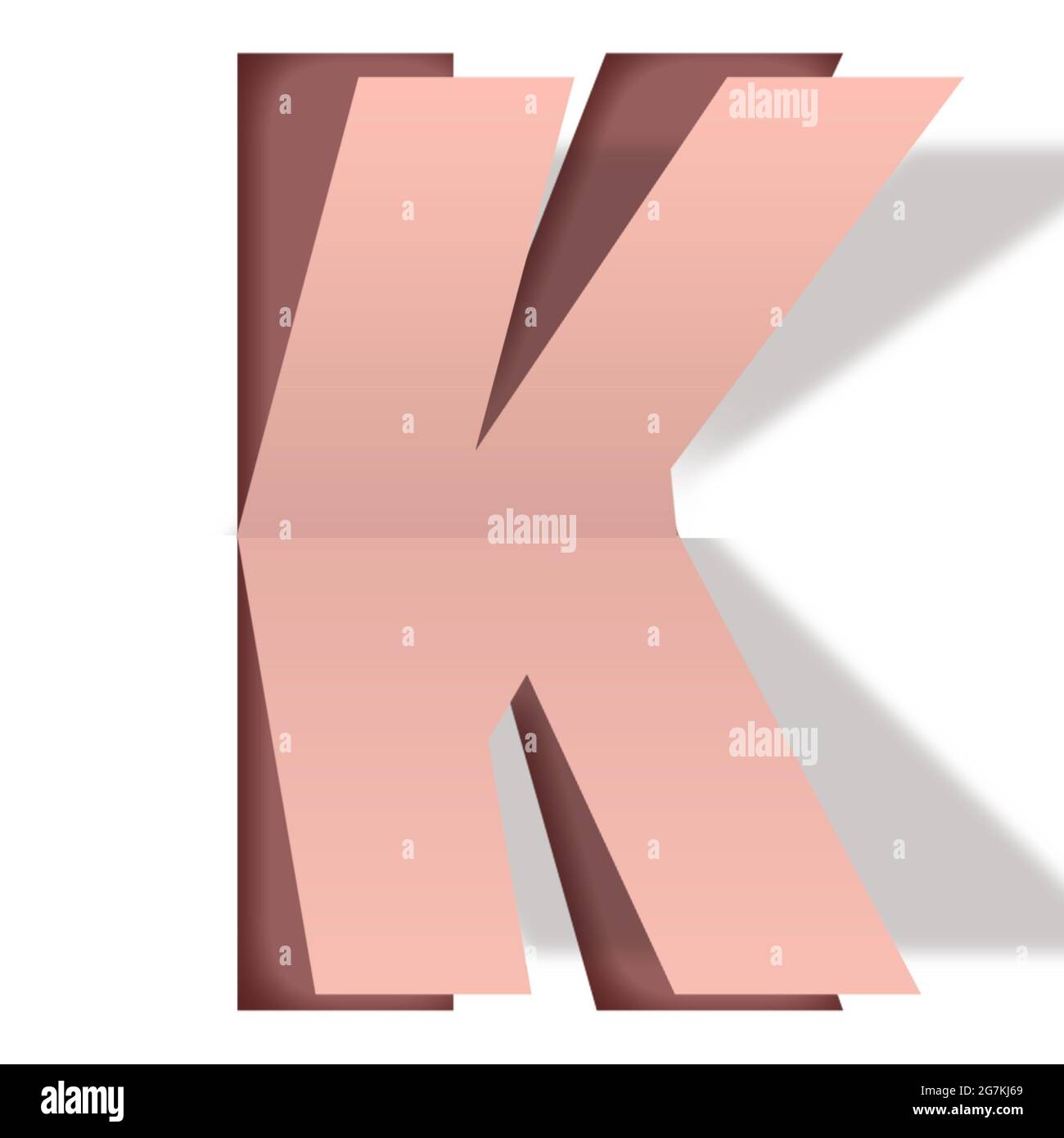 Alphabet letter 3D design on white background Stock Photo - Alamy