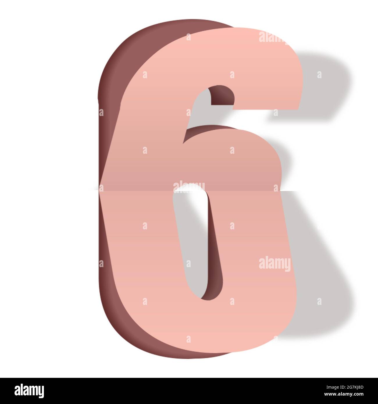 Number design on white background Stock Photo - Alamy